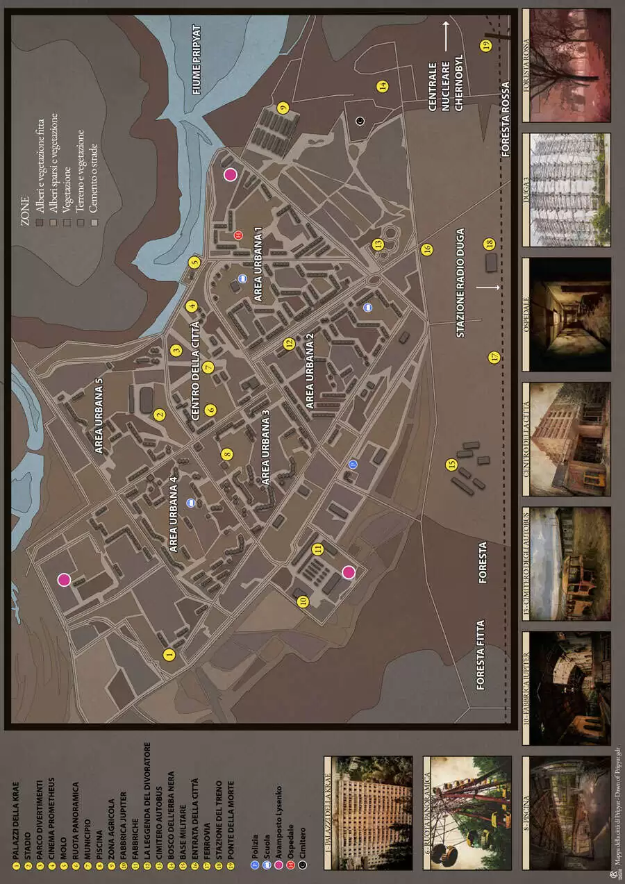 Mappa di Pripyat - Collettivo Antracite | DriveThruRPG