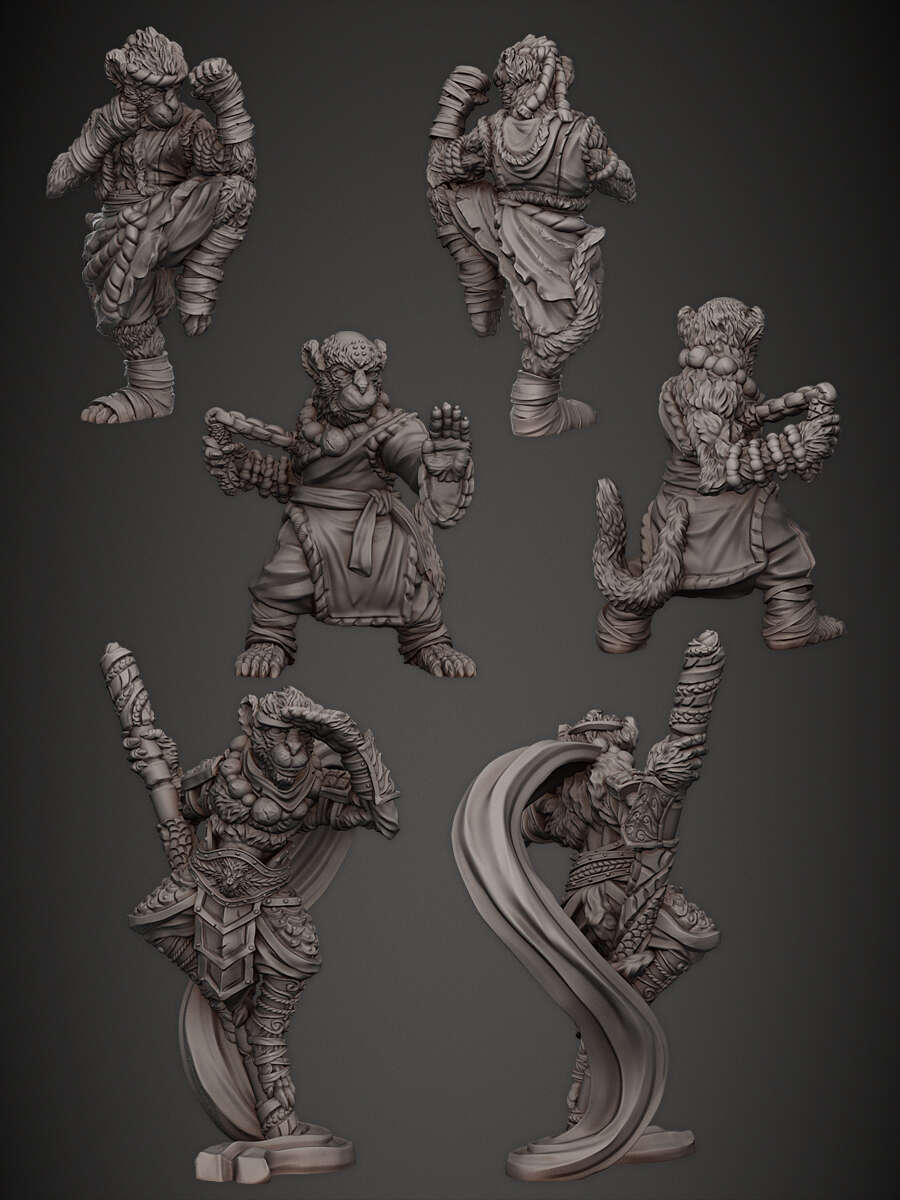 Monkey Folk - Porc Skullpt IX | DriveThruRPG