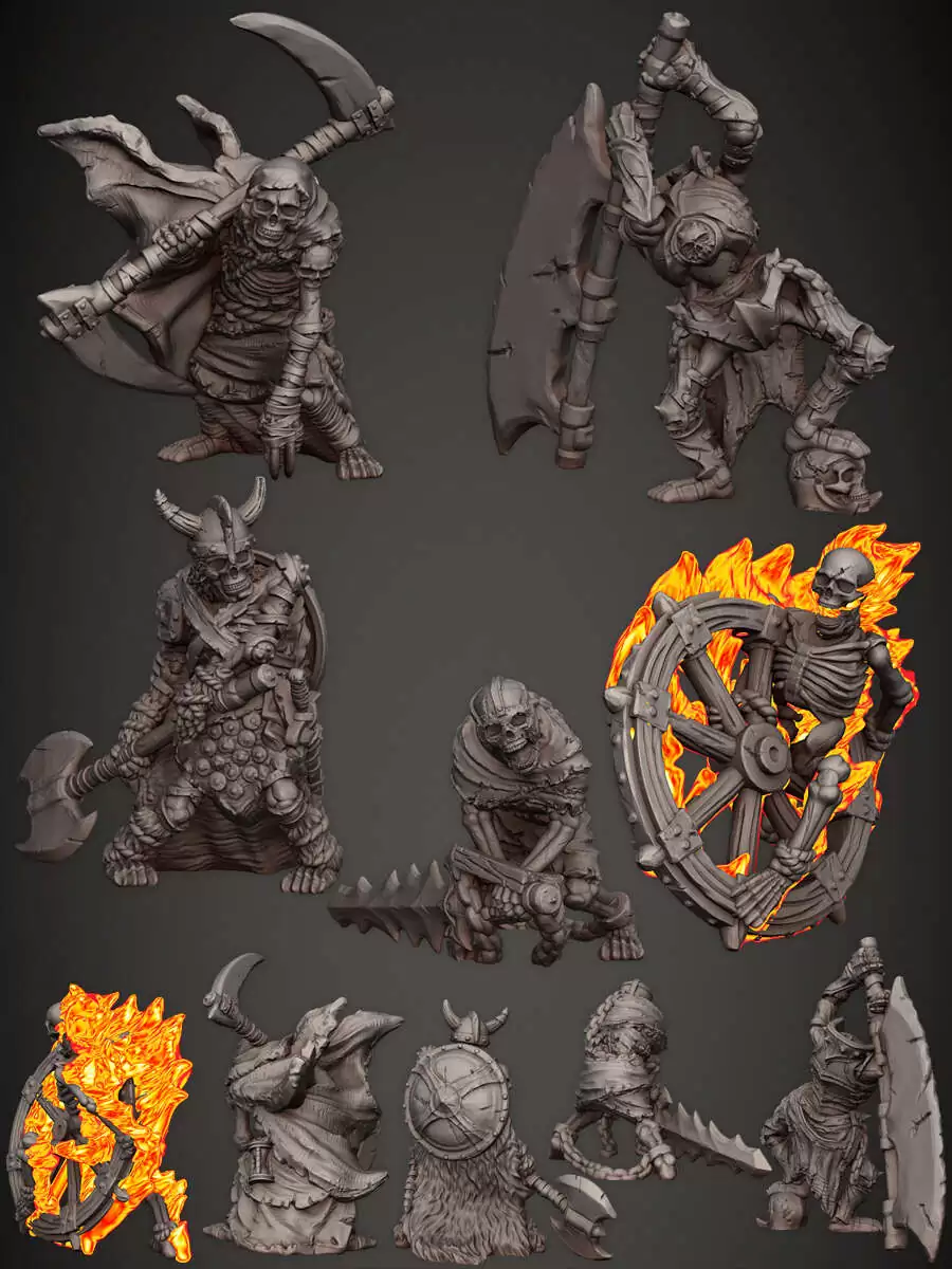 Skeleton Army - Porc Skullpt IX | DriveThruRPG