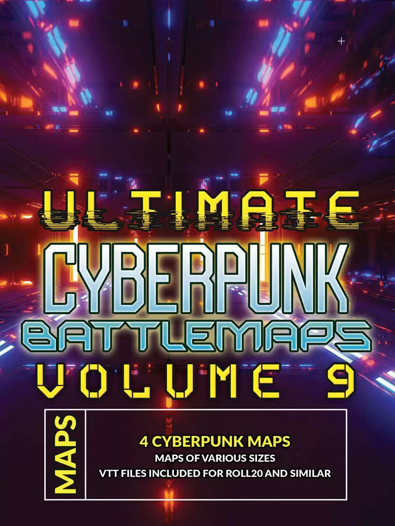 Ultimate Cyberpunk Map Pack Volume 9 [BUNDLE] - Lion Banner Games | DriveThruRPG