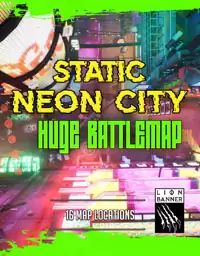 Cyberpunk BoardRoom Static Battlemap - Lion Banner Games | DriveThruRPG