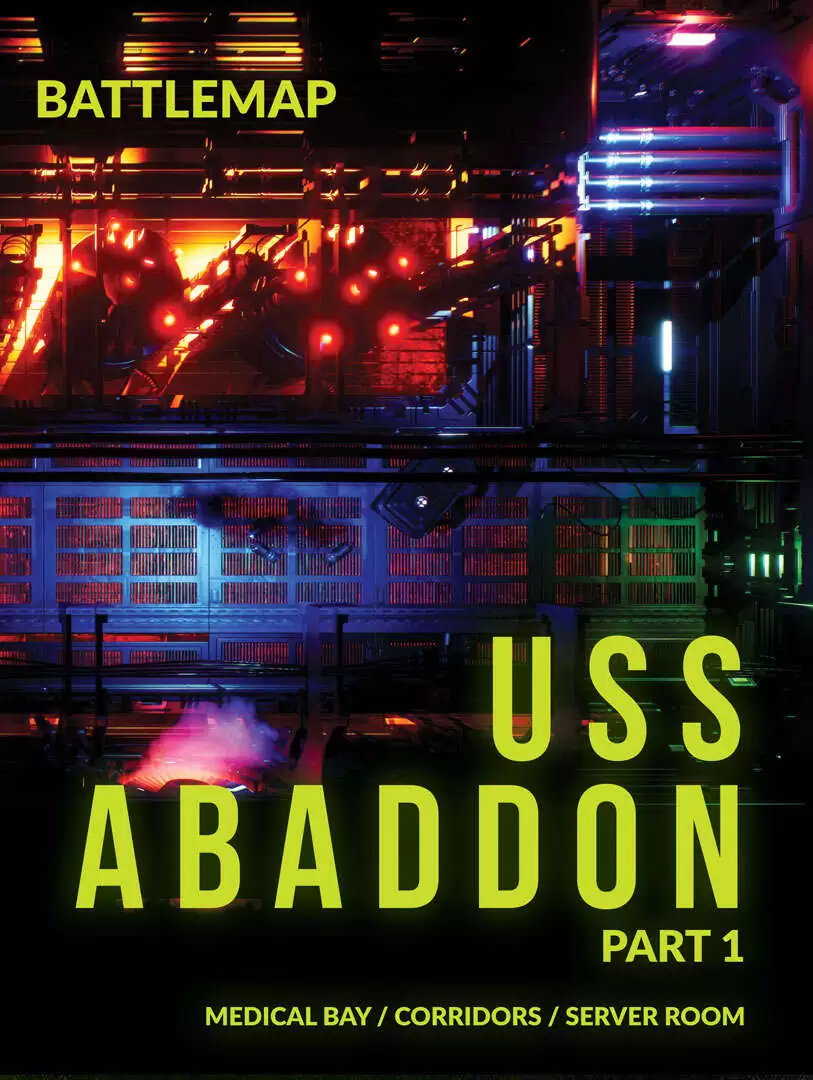 Static USS Abaddon Part 1 - ALIENS Inspired Map - Lion Banner Games | DriveThruRPG