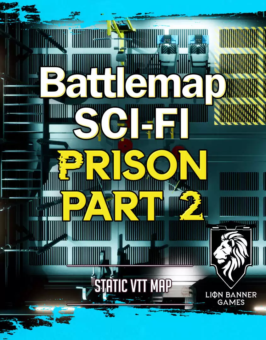 Sci-Fi Prison - Part 2: Social Area Static Battlemap - Lion Banner ...