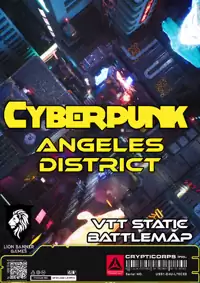 Cyberpunk BoardRoom Static Battlemap - Lion Banner Games | DriveThruRPG