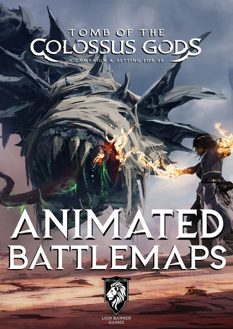 Animated Battlemaps Bundle - Tomb of the Colossus Gods - Lion Banner ...