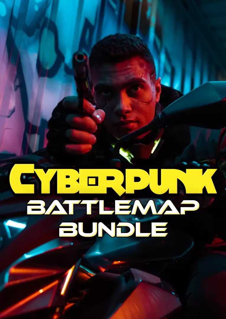 Cyberpunk Battlemap Bundle [BUNDLE] - Lion Banner Games | DriveThruRPG