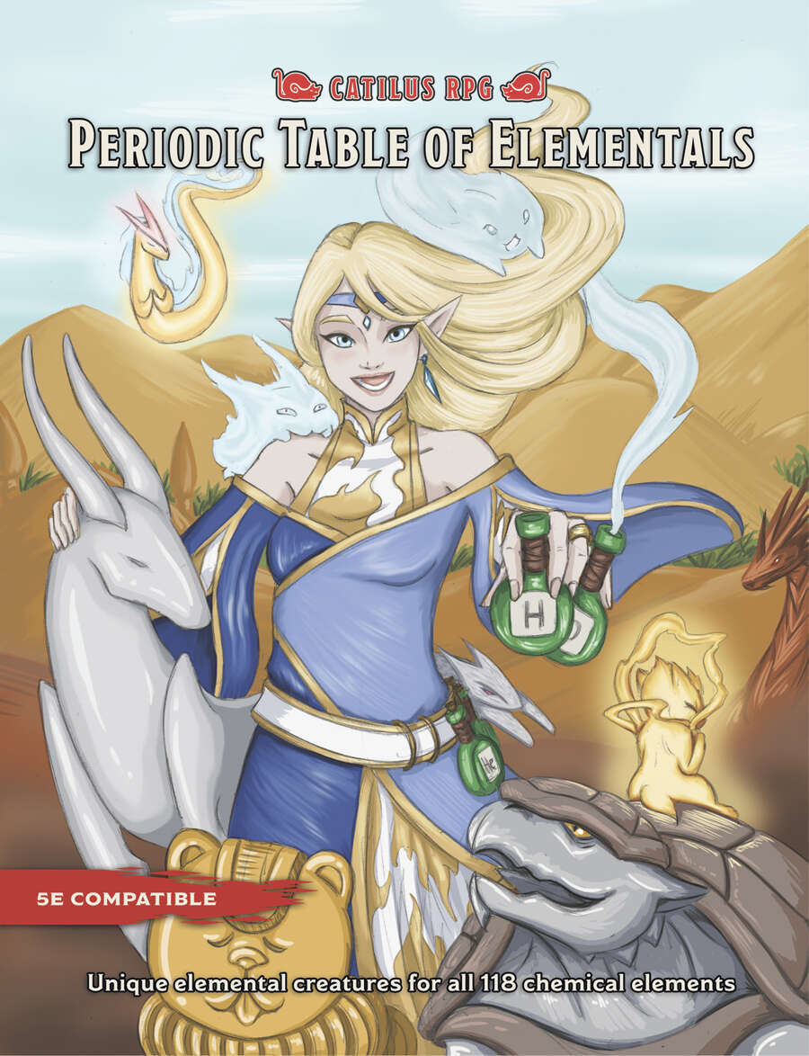 Periodic Table of Elementals - Catilus | DriveThruRPG