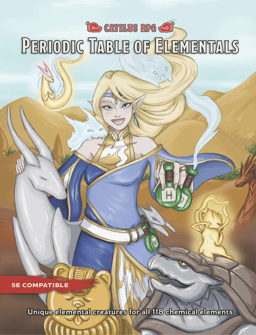 Periodic Table of Elementals - Catilus | DriveThruRPG