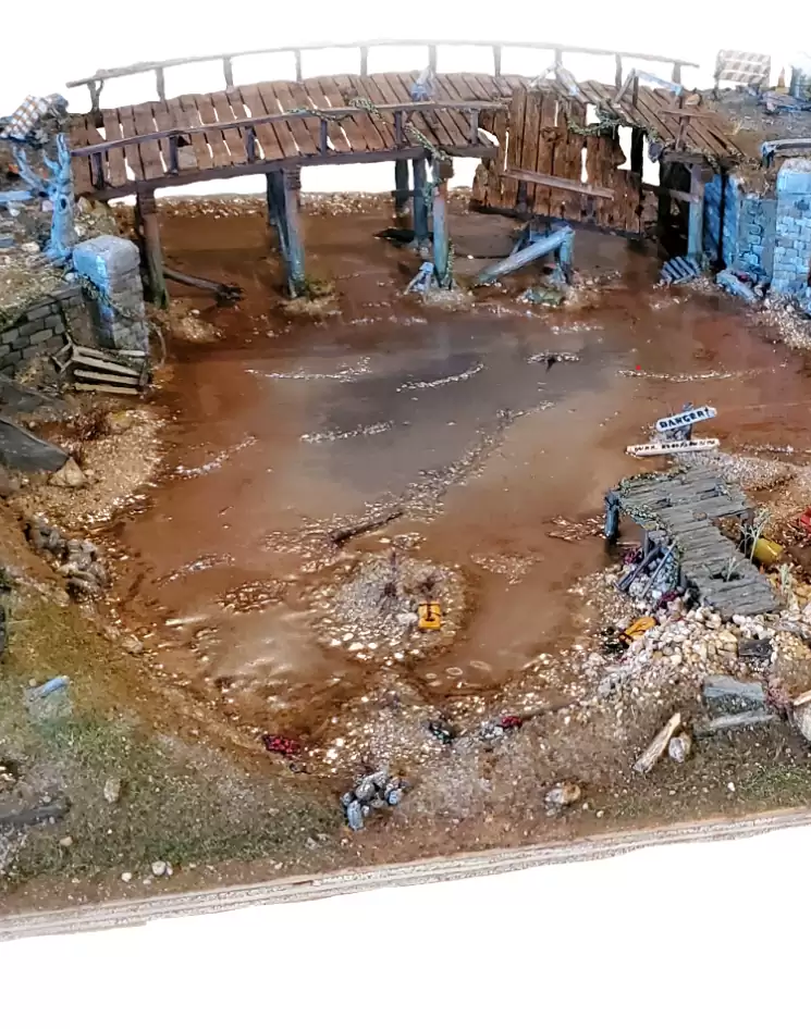Destroyed Bridge scene - IHO Gaming | DriveThruRPG