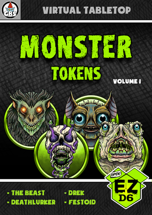 EZD6 Monster Tokens Volume 1 - Gnomebot Studios | DriveThruRPG