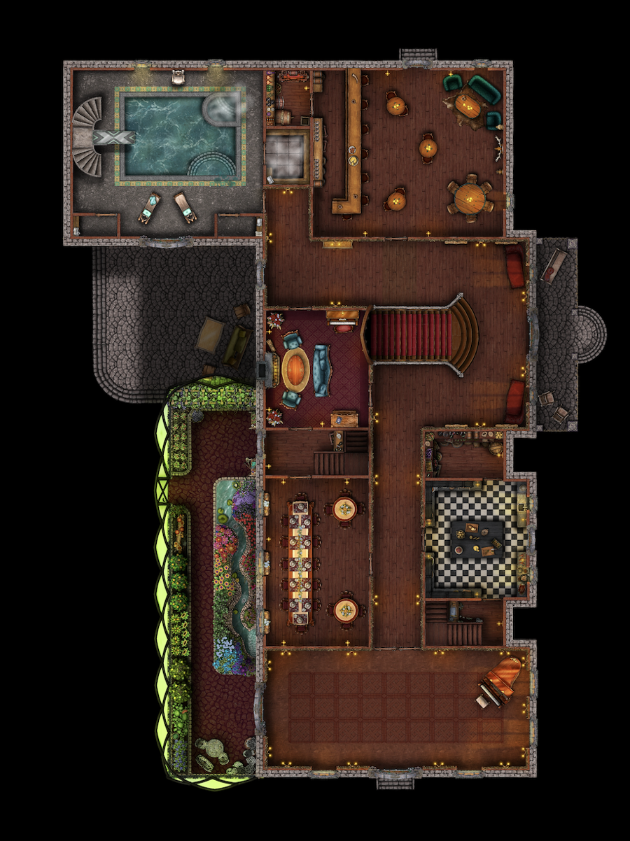 Mansion in the Multiverse - VTT MAP PACK - MediaStream Press | 5E ...