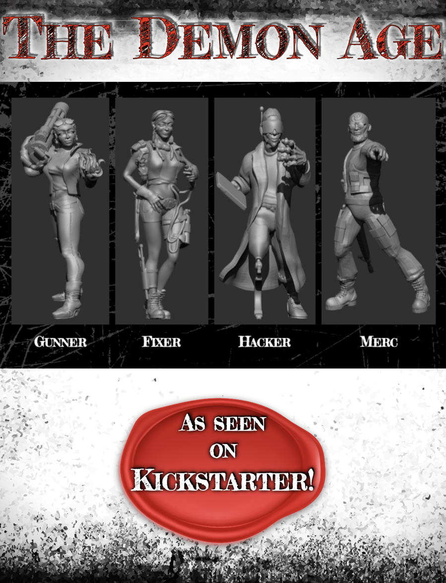 The Demon Age - modern urban fantasy miniature STL files hacker ...