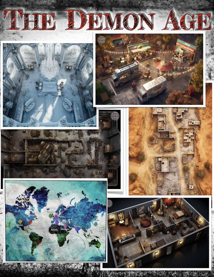 The Demon Age - VTT - Maps Pack - Over 75 modern day maps - MediaStream ...