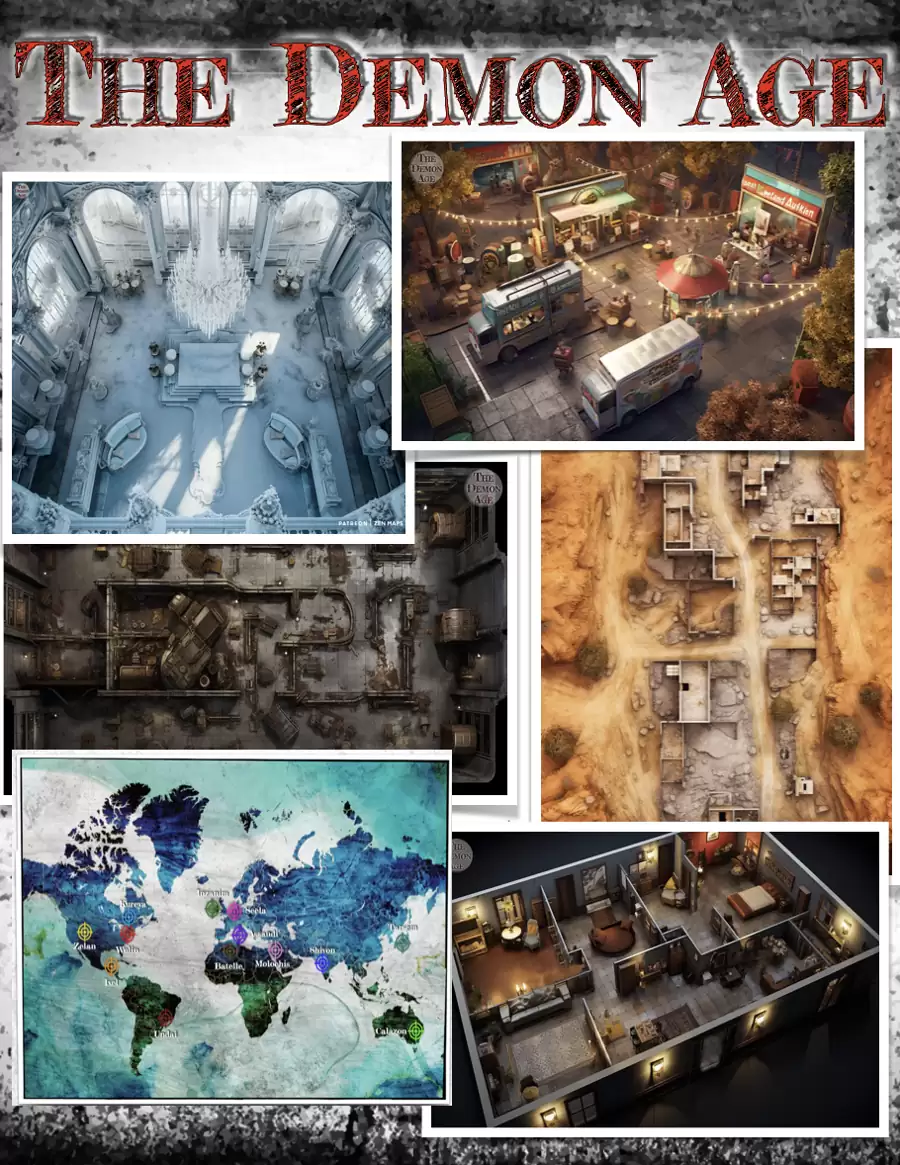 The Demon Age - VTT - Maps Pack - Over 75 modern day maps - MediaStream ...
