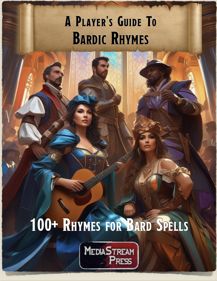 Player's Guide to Bardic Rhymes - over 100 couplet rhymes for bard ...
