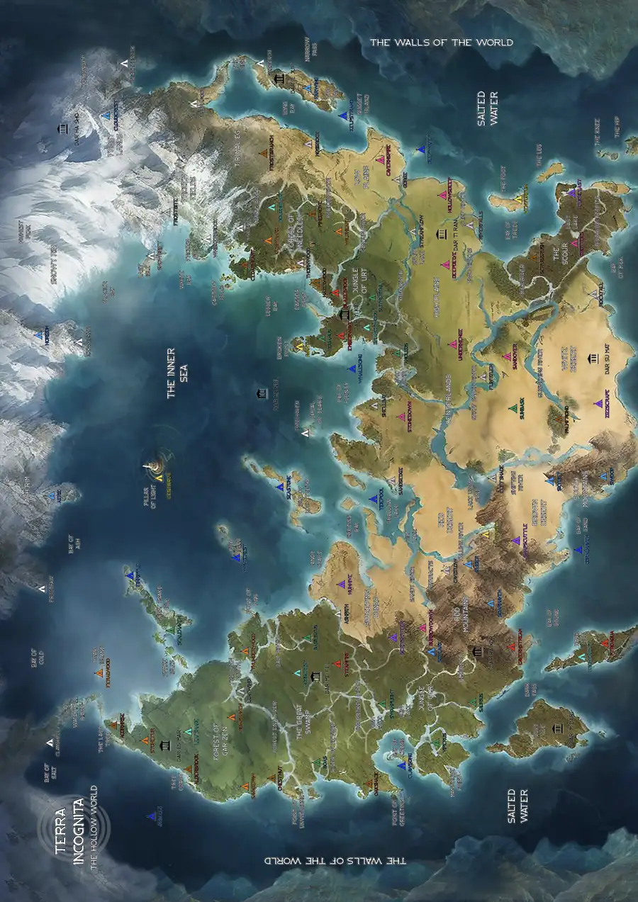 Terra Incognita - World Map - Kickstarter Edition - MediaStream Press | 5E Campaigns | DriveThruRPG