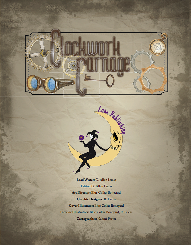 Clockwork Carnage: Maps - Luna Publishing | DriveThruRPG