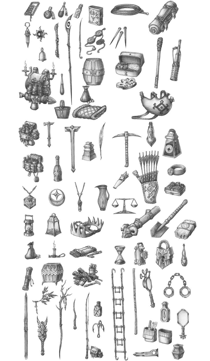 Adventuring Gear Pack - Soulafein Art | DriveThruRPG