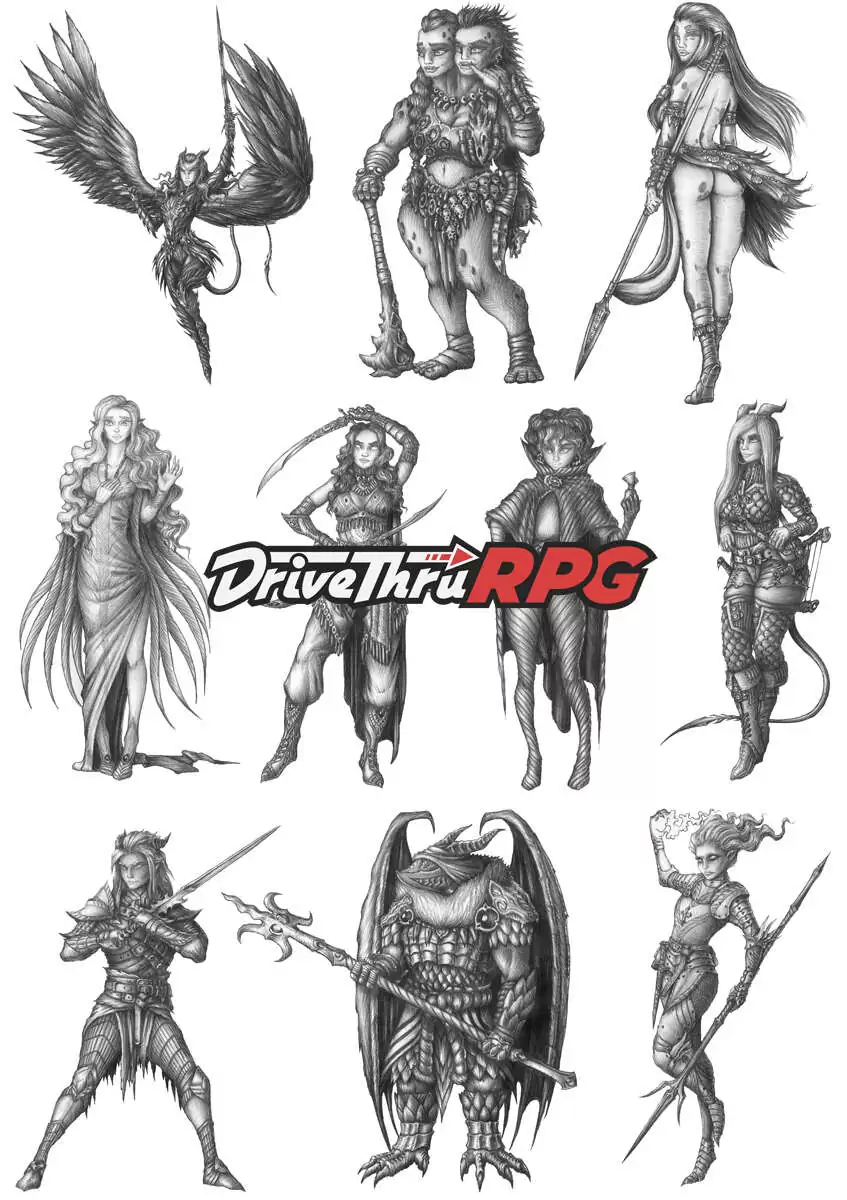 RPG characters: Pack58 - Soulafein Art | DriveThruRPG