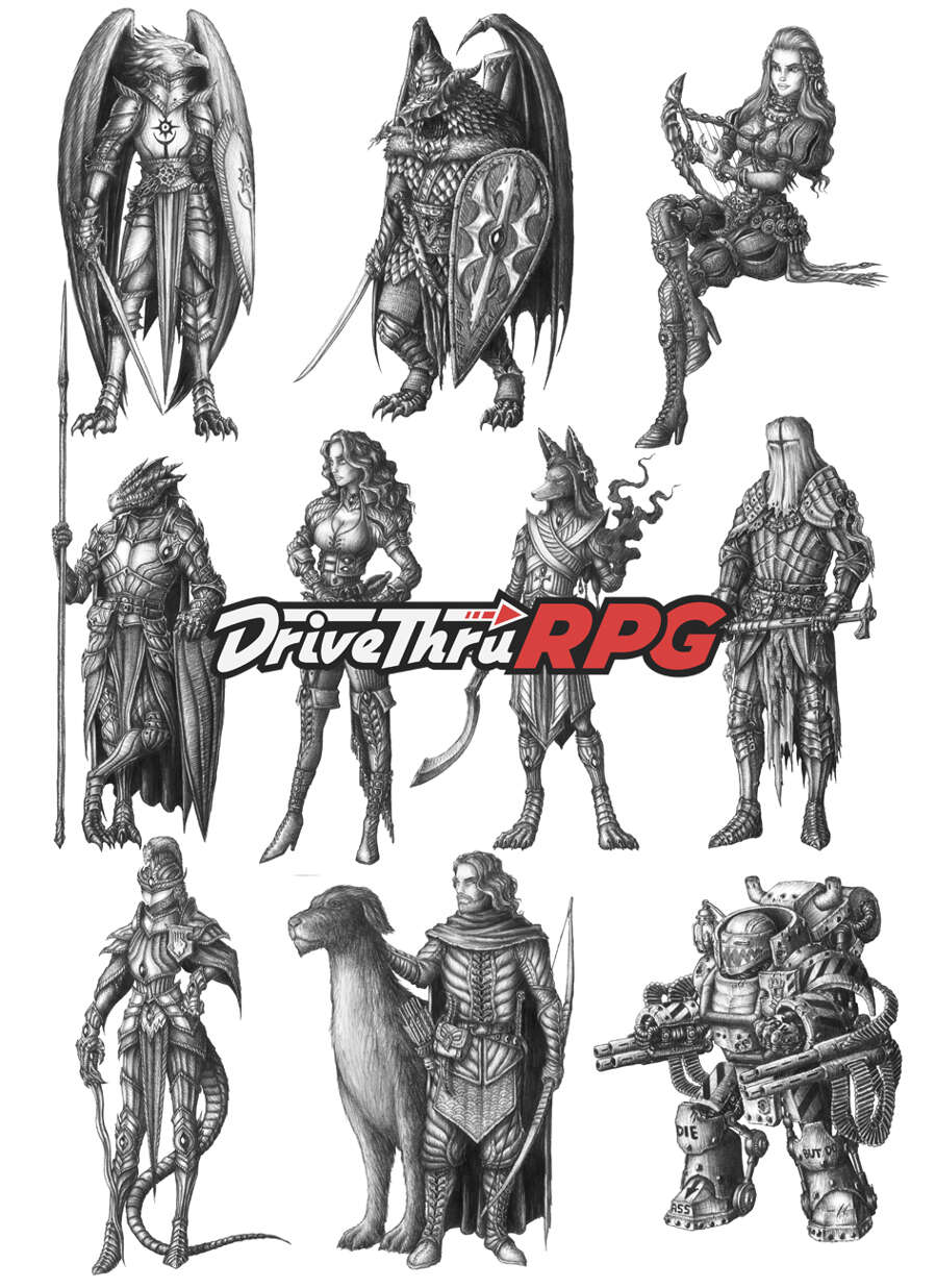 RPG characters: Pack64 - Soulafein Art | DriveThruRPG