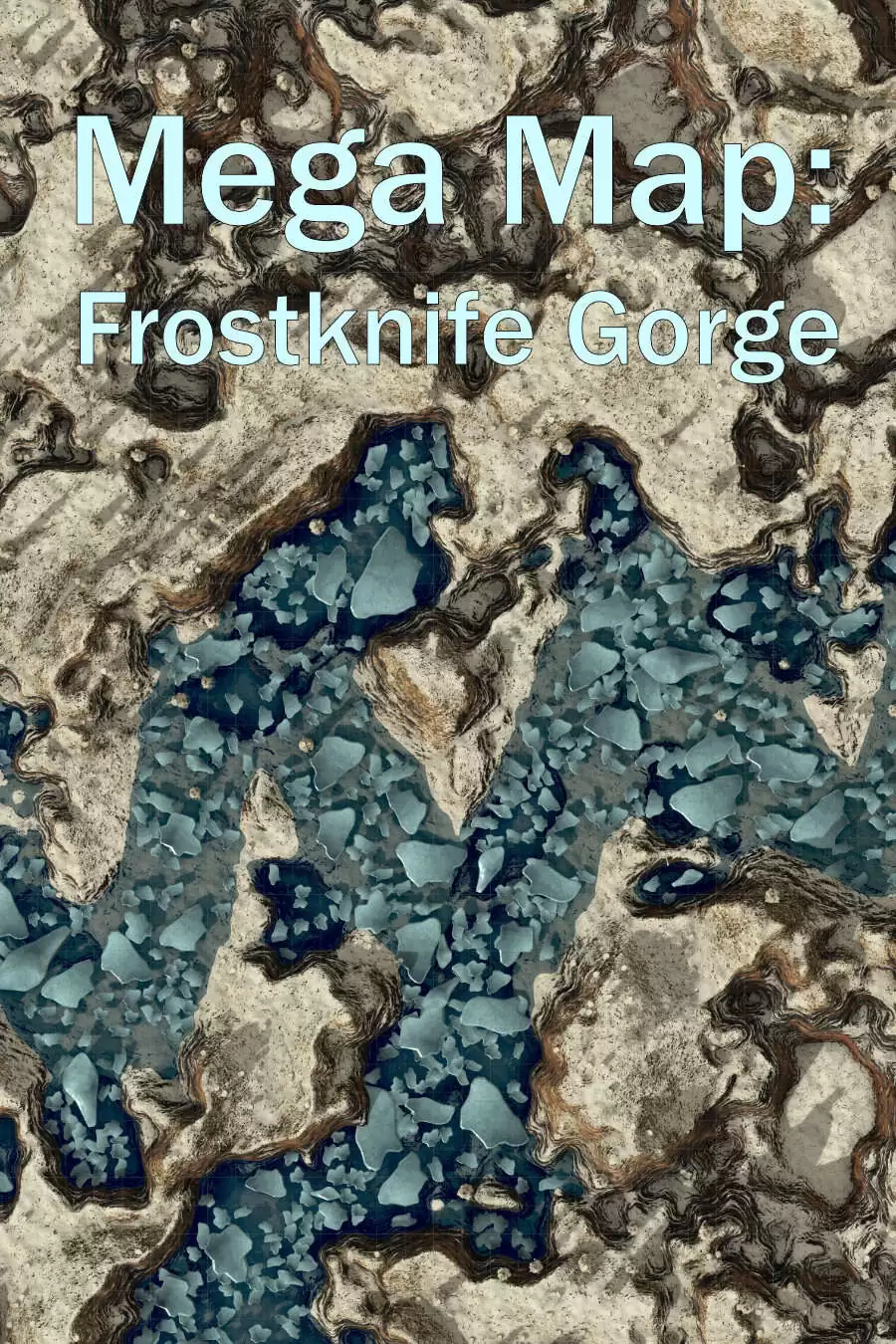 Free Mega Map - Frostknife Gorge - Gamer's Rites LLC | DriveThruRPG