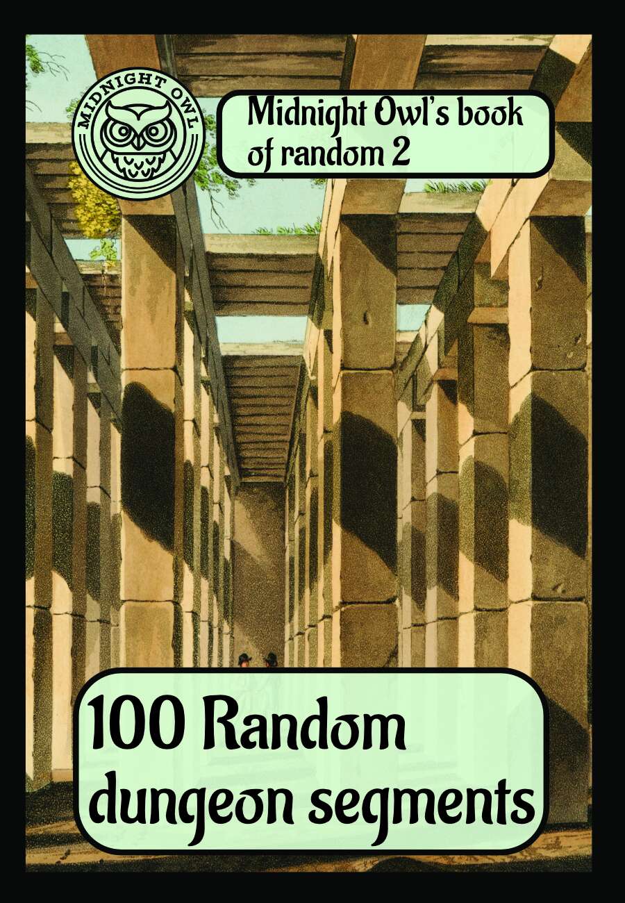 Midnight Owl’s book of random 2 - 100 Random dungeon segments ...