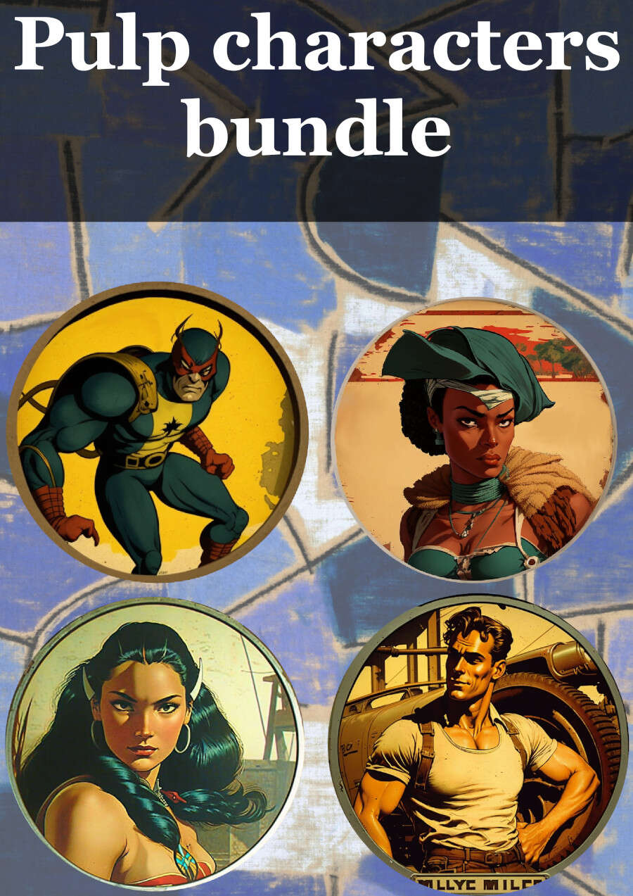 Pulp tokens bundle [BUNDLE] - Midnight Owl Games | Tokens | Bundles ...