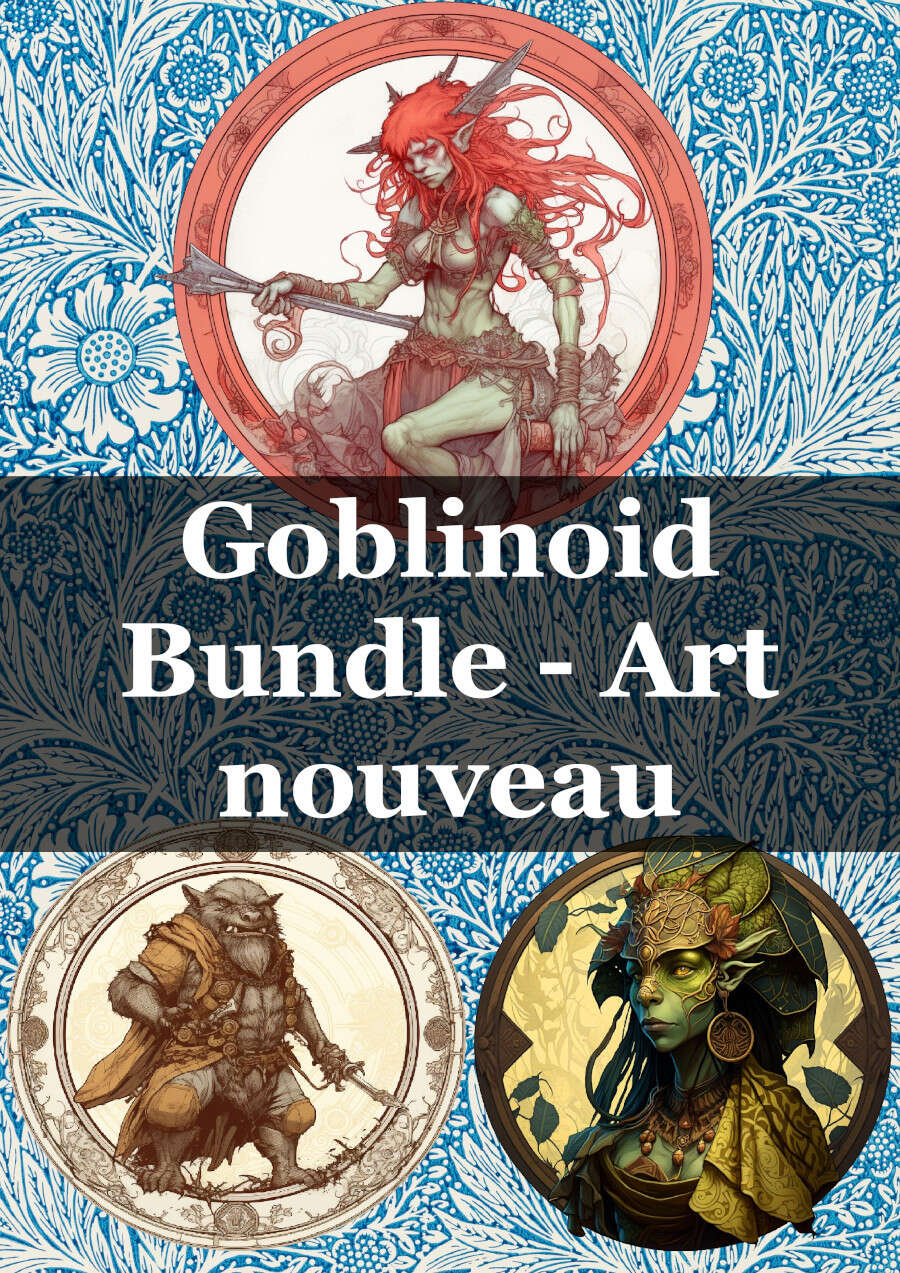 Goblinoid Bundle - Art nouveau [BUNDLE] - Midnight Owl Games | Tokens ...