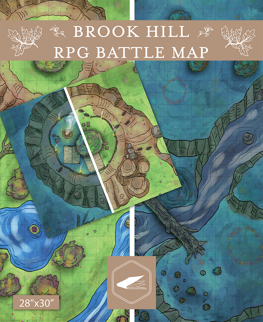 Brook Hill RPG Battle Map - Fernando Salvaterra | DriveThruRPG
