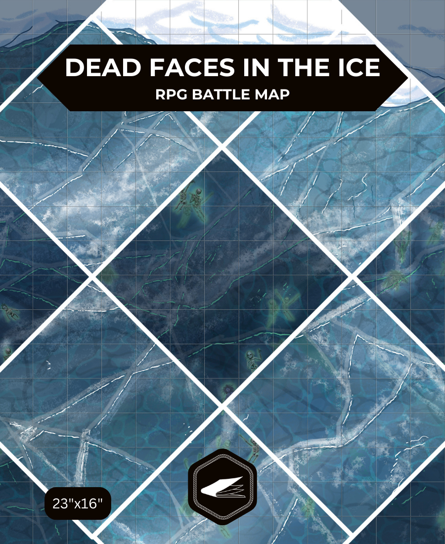 Dead Faces in the Ice - RPG Battlemap - Fernando Salvaterra | DriveThruRPG