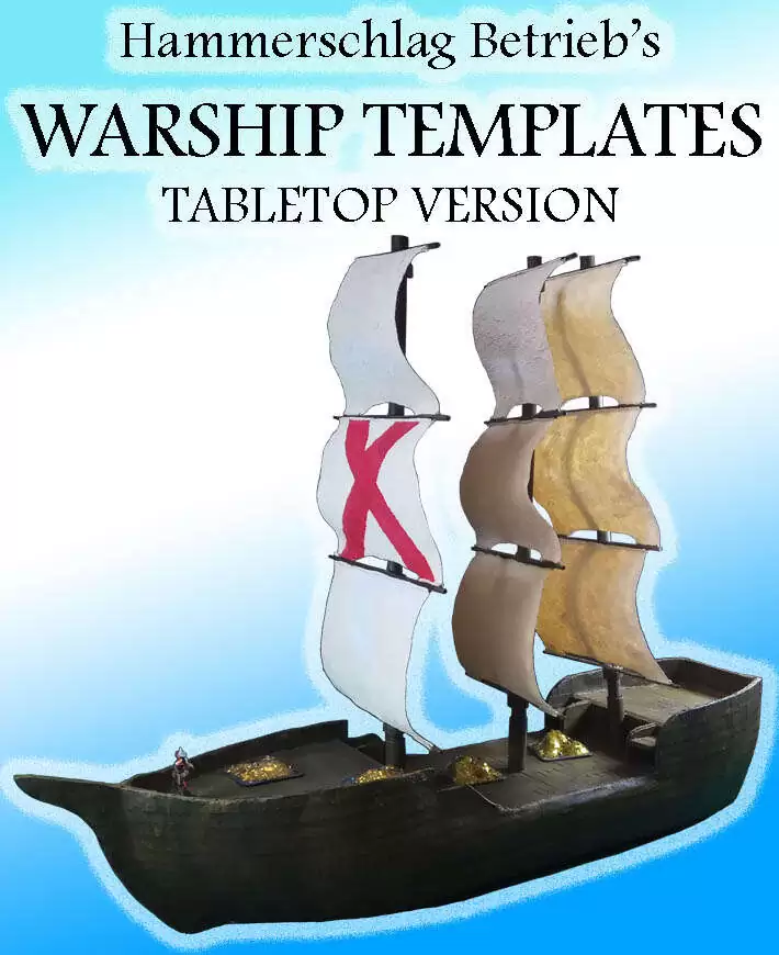 WARSHIP TEMPLATES - TABLETOP VERSION - Hammerschlag Betrieb | DriveThruRPG