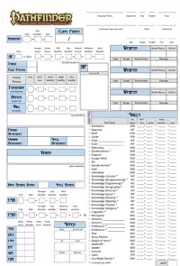 Pathfinder 2 Character Sheet - Gwiber Studios | DriveThruRPG