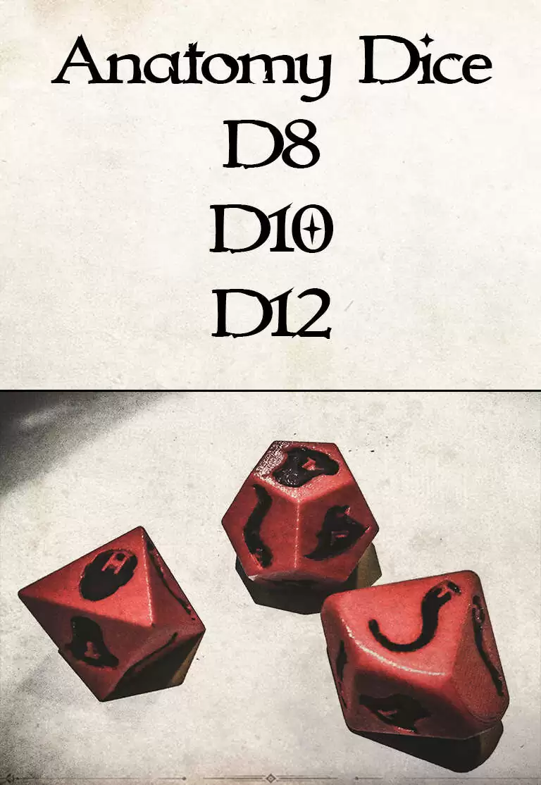 Anatomy Dice - Spiral Lane Productions | DriveThruRPG