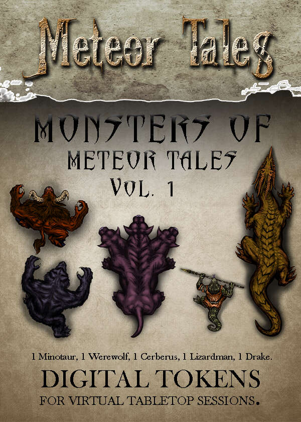 Monsters of Meteor Tales Vol. 1 - Digital Tokens - Spiral Lane ...