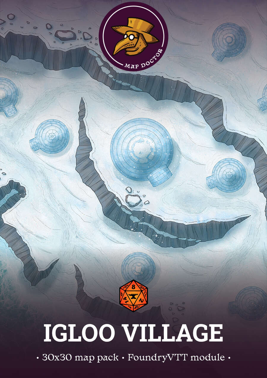Igloo Village by Map Doctor - Map Doctor | DriveThruRPG
