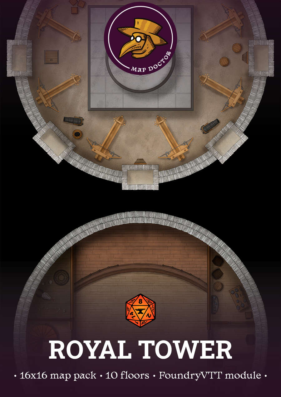 Royal Tower by Map Doctor - Map Doctor | DriveThruRPG