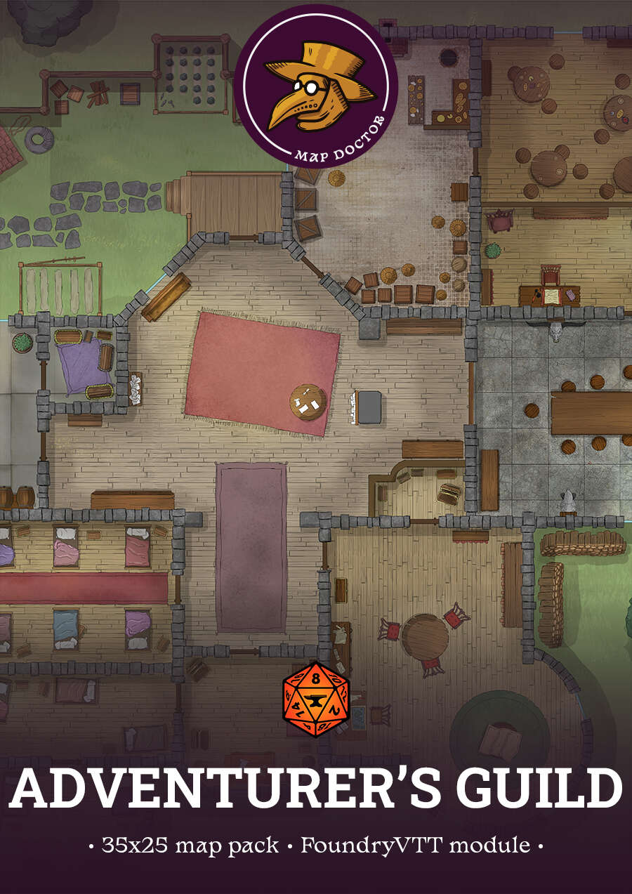 Adventurer's Guild by Map Doctor - Map Doctor | DriveThruRPG