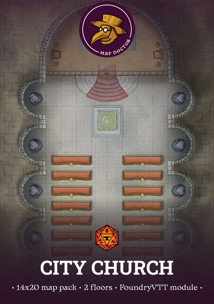 City Church by Map Doctor - Map Doctor | DriveThruRPG