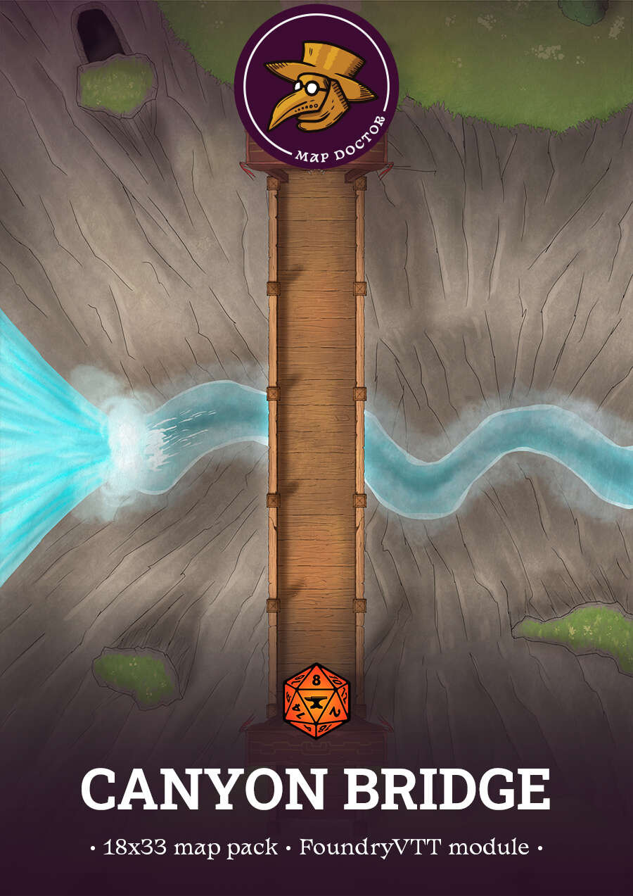 Canyon Bridge by Map Doctor - Map Doctor | DriveThruRPG