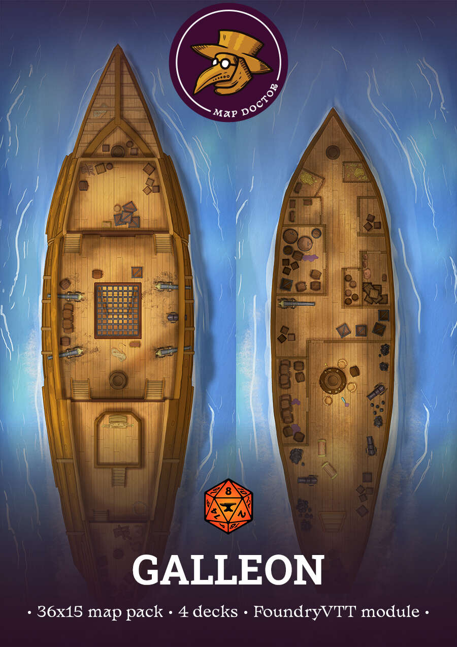 Galleon by Map Doctor - Map Doctor | DriveThruRPG