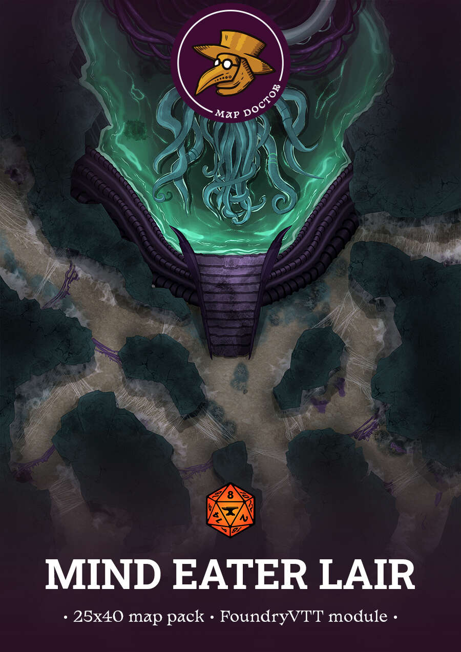 Mind Eater Lair by Map Doctor - Map Doctor | DriveThruRPG