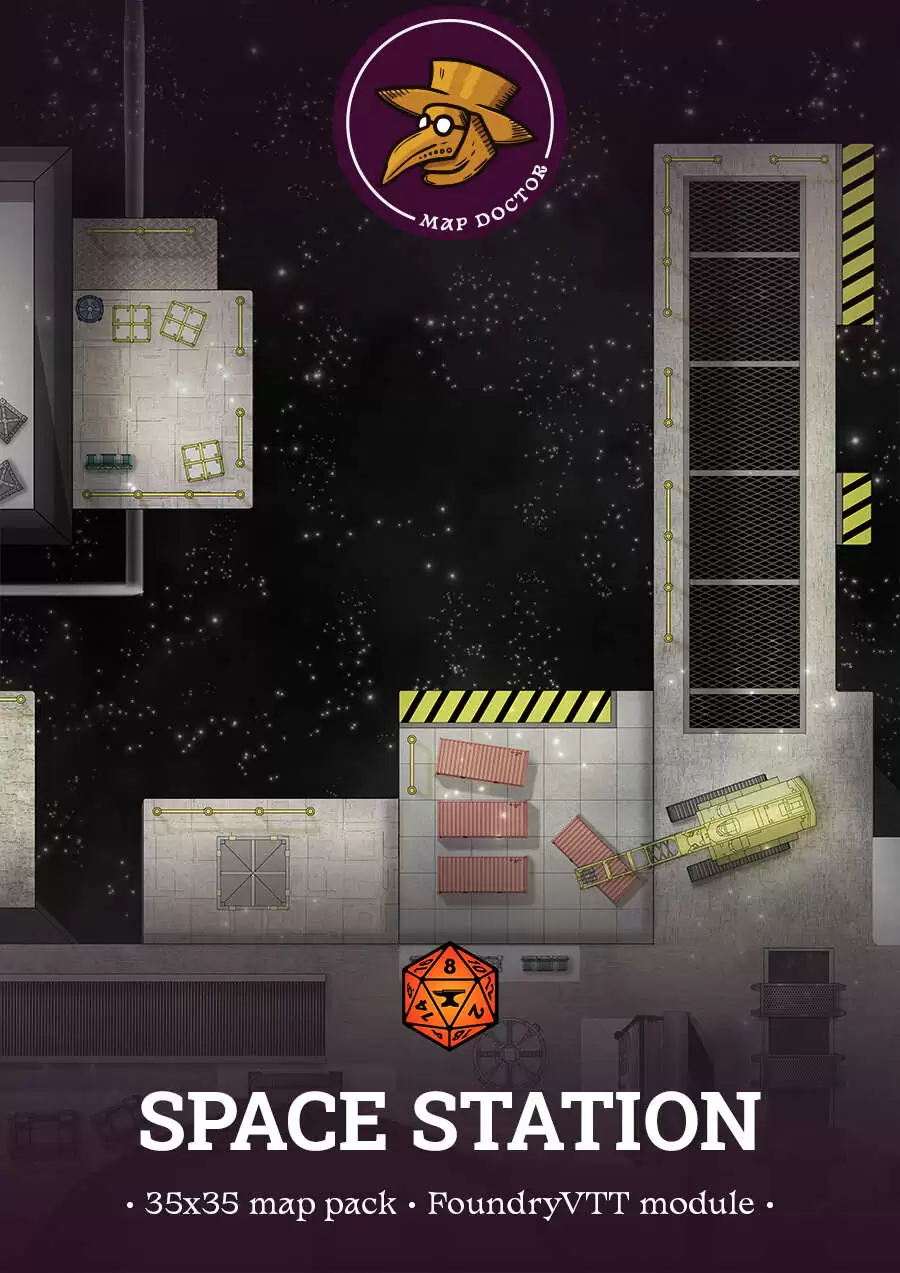 Space Station by Map Doctor - Map Doctor | DriveThruRPG