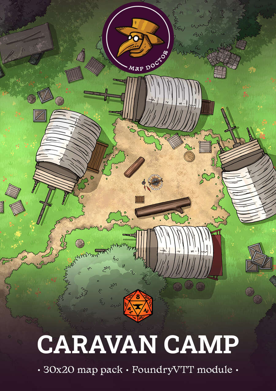 Caravan Camp by Map Doctor - Map Doctor | DriveThruRPG