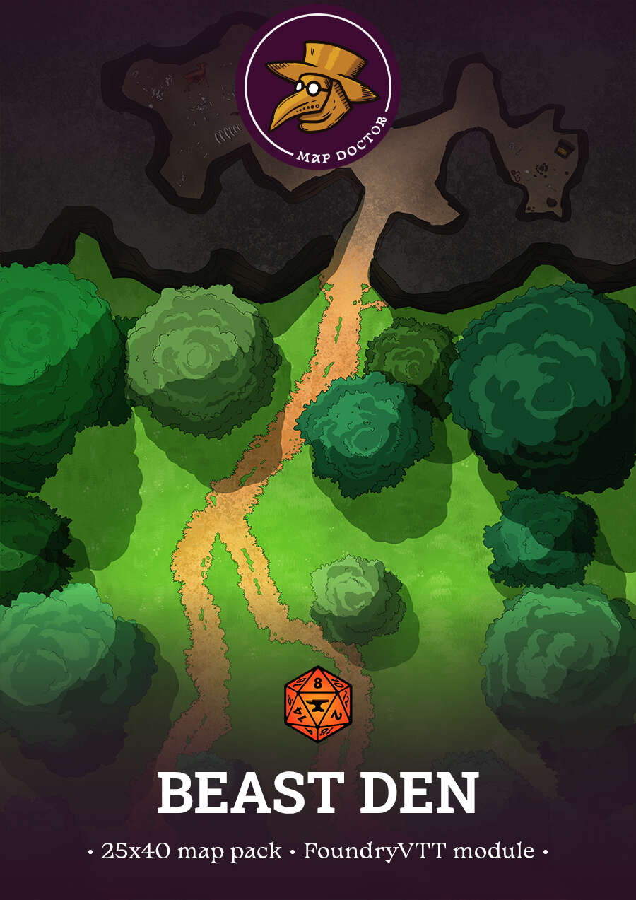 Beast Den by Map Doctor - Map Doctor | DriveThruRPG