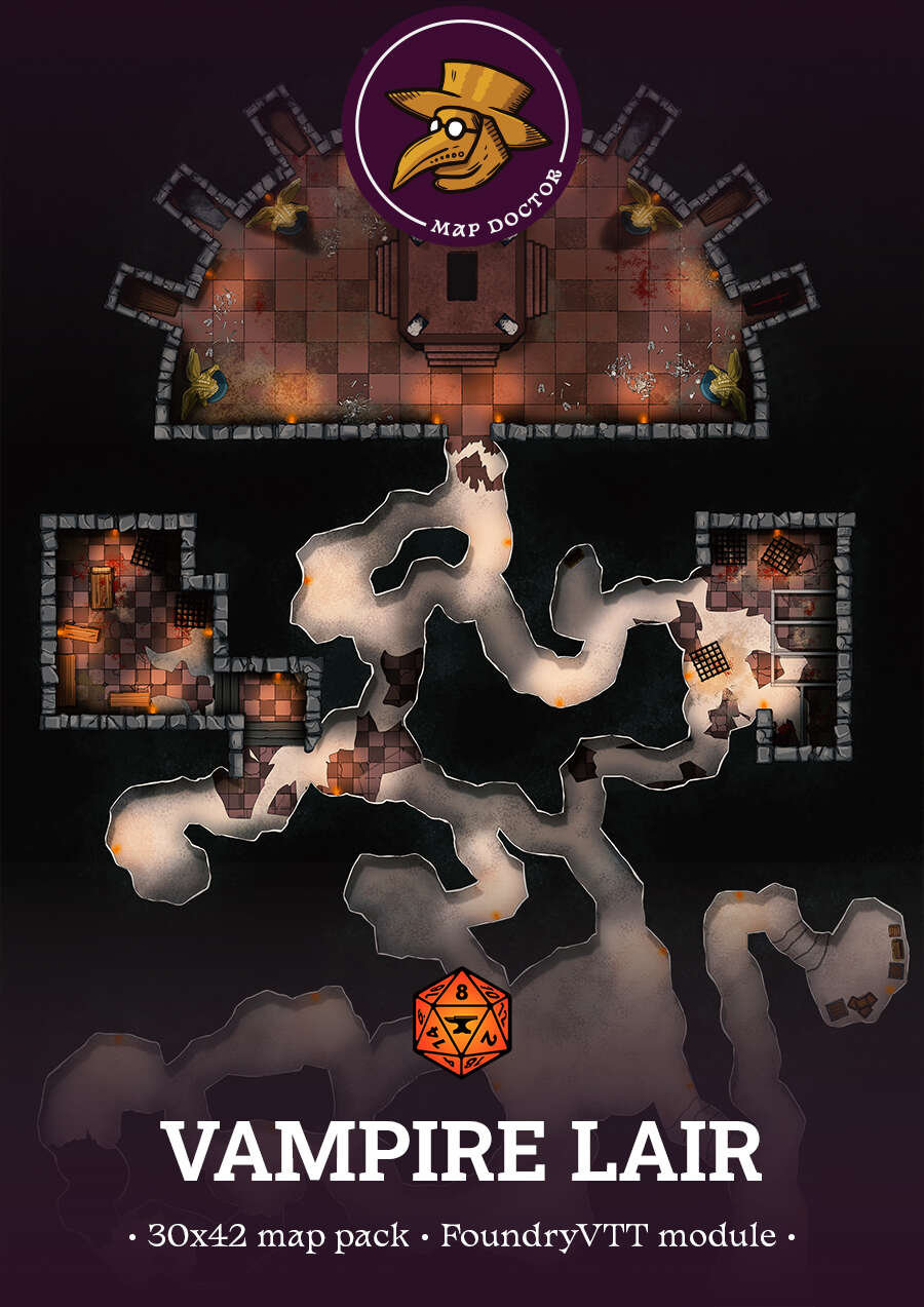 Vampire Lair by Map Doctor - Map Doctor | DriveThruRPG