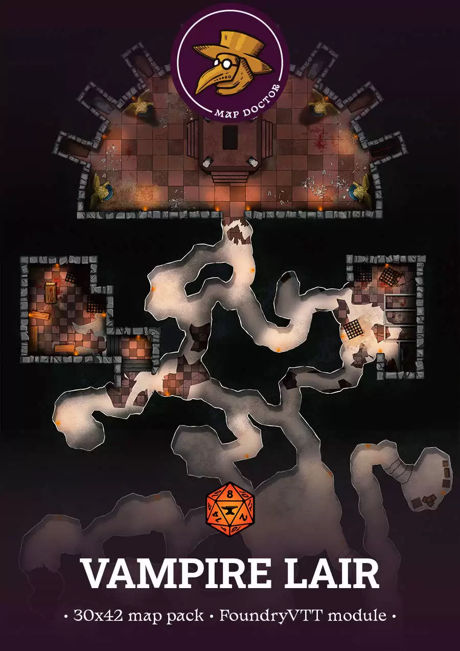 Vampire Lair by Map Doctor - Map Doctor | DriveThruRPG
