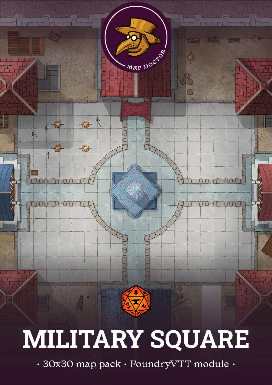 Military Square by Map Doctor - Map Doctor | DriveThruRPG