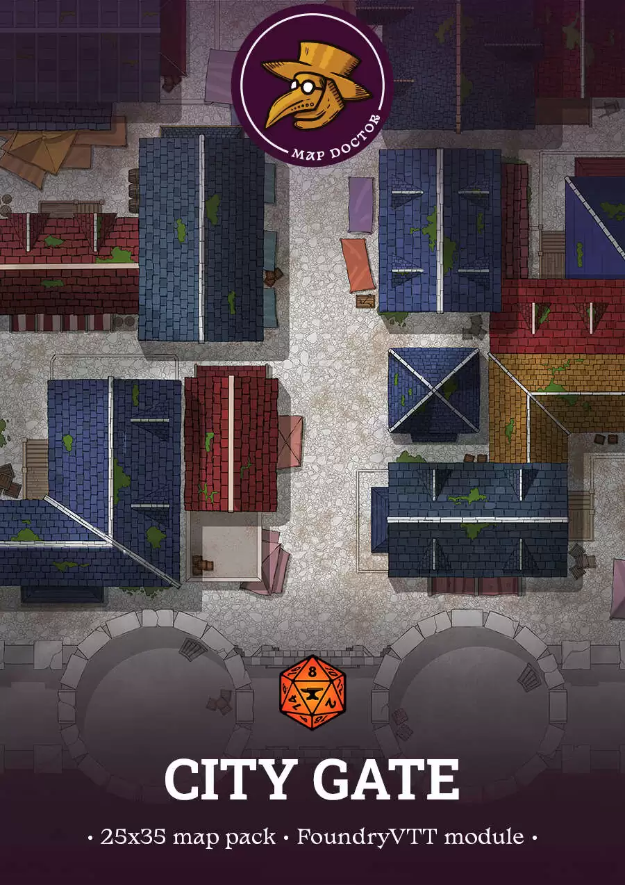 City Gate by Map Doctor - Map Doctor | DriveThruRPG