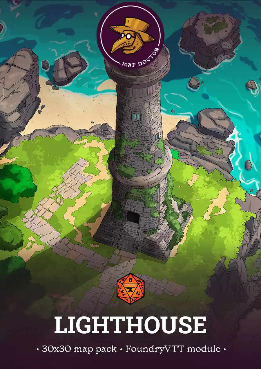 Lighthouse by Map Doctor - Map Doctor | DriveThruRPG