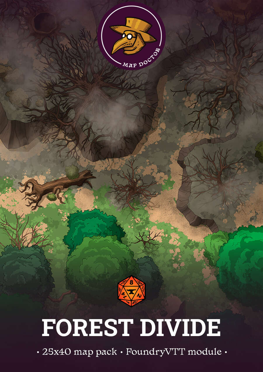 Forest Divide by Map Doctor - Map Doctor | DriveThruRPG